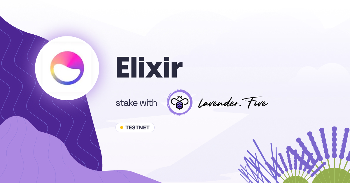 Elixir Validator Tools Documentation Lavender Five Nodes