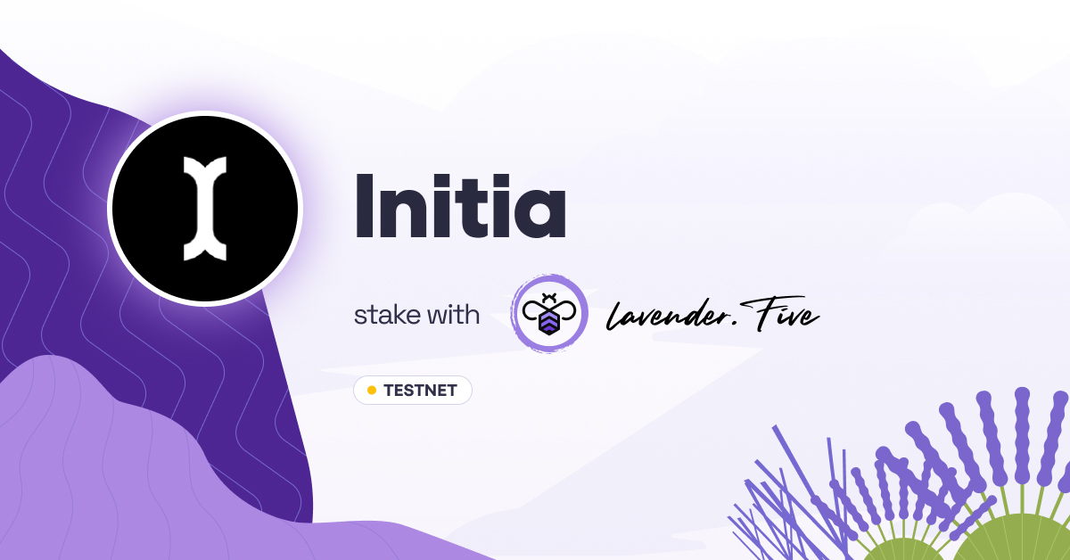 Initia Validator tools & documentation | Lavender.Five Nodes