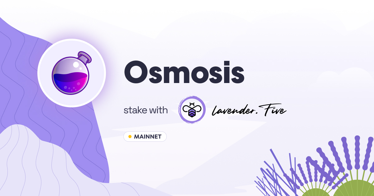 Osmosis Validator tools & documentation | Lavender.Five Nodes